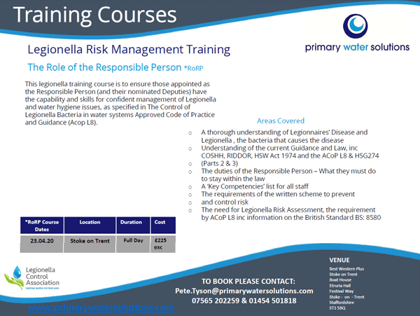 Training | Primary Water Solutions